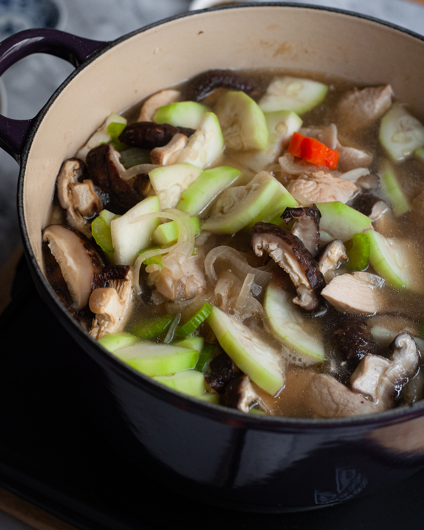Sotanghon at Upo Soup (Filipino Noodle Soup) | Fork & Spoon